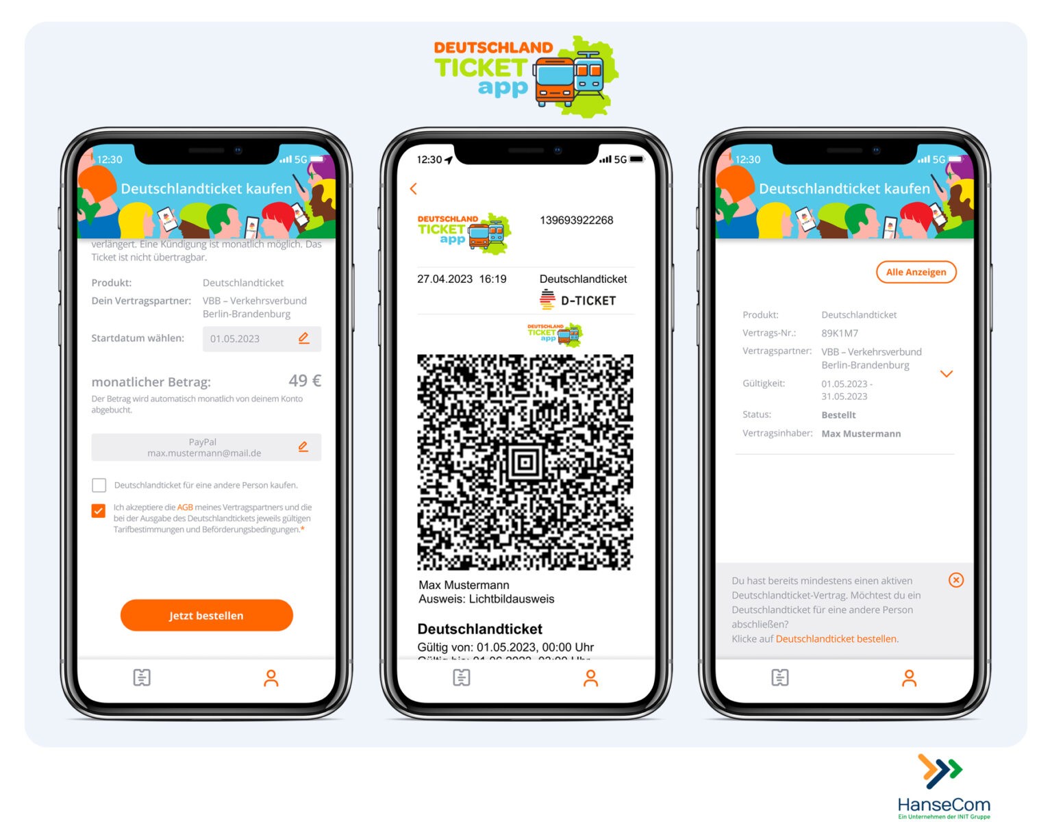Mit der Deutschlandticket App einfach und schnell zum Deutschlandticket - NahverkehrsPraxis